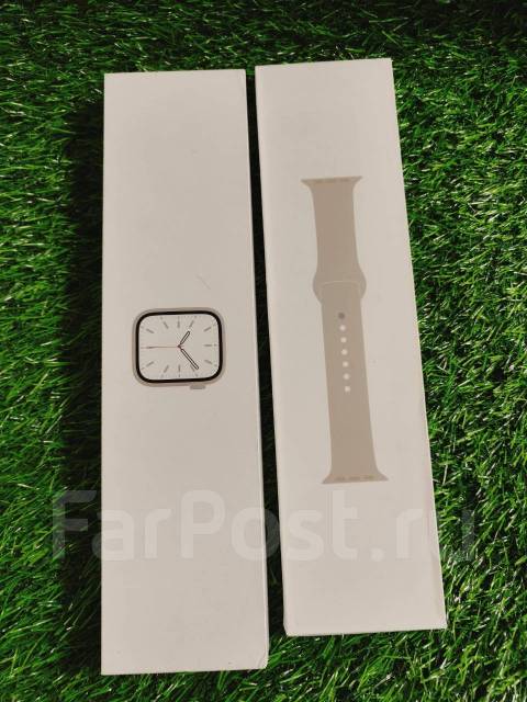 Смарт-часы Apple Watch Series 7 41mm, GPS, NFC, IP67, iOS, б/у, в ...