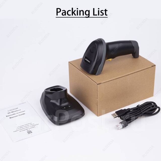 Сканер штрих кода беспроводной Ruidida R3B,bluetooth 1D/2D, новый, в ...