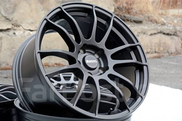 Новые литые диски Rays, 18x8.0", ET +35, PCD 5x114.3, Matt Black, 18 ...