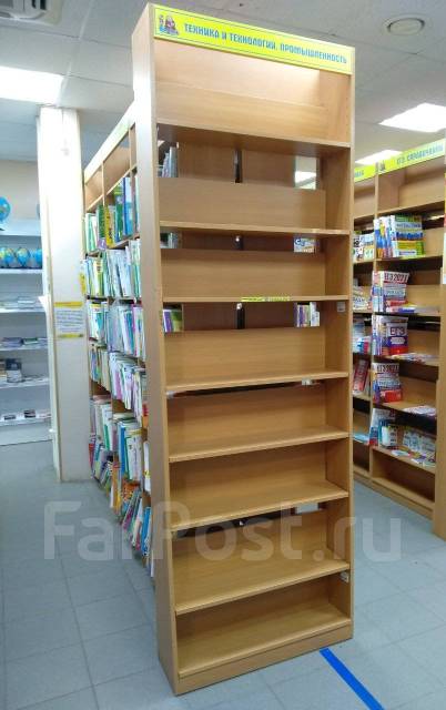 Стеллажи книжные универсальные, недорого, дсп, коричневый, 80,0 см, 243 ...