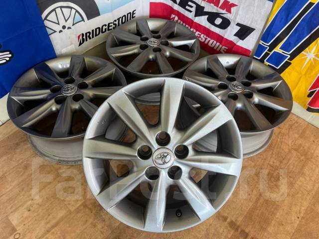 Литые диски R15 5/100 Toyota, 15", 1 шт, 5x100, 9,00 кг. 4 шт, б/у, в ...
