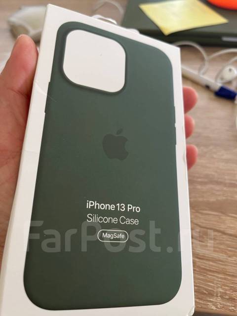 Оригинальный чехол Apple iPhone 13 Pro Magsafe зеленый эвкалипт новый ...