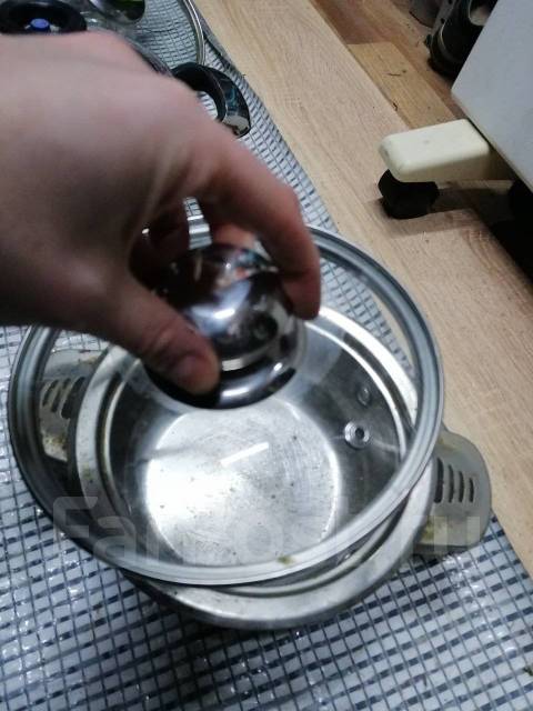 Кострюля нержавеющая сталь, двойное дно 2л, б/у, в наличии. Цена: 550 ...