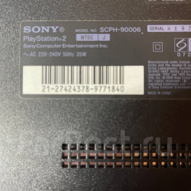 Sony PlayStation 2 Slim. Отличное состояние. SCPH-90006. Комплект, б/у ...