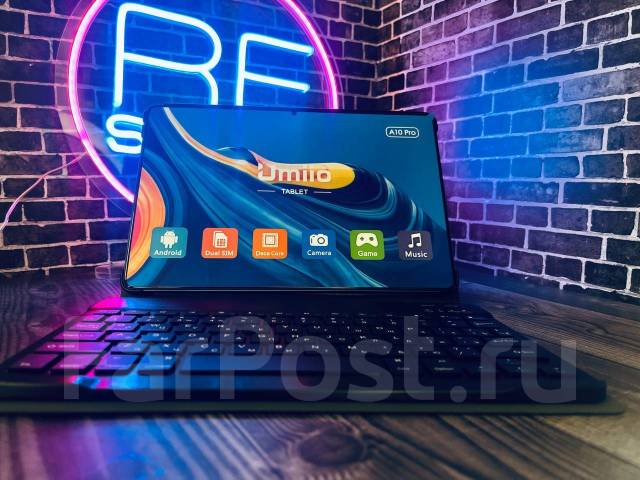 Планшет с клавиатурой Umiio A10 Pro 10.1" 2sim 6GB 128GB, 10.1 дюймов ...