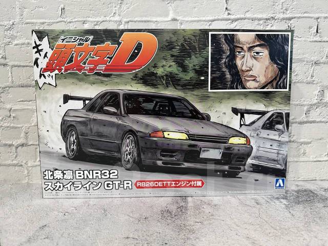 Сборная модель автомобиля Initial D Hojo Rin BNR32 (Aoshima), новый, в ...