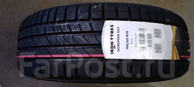 Ikon (NOKIAN) Nordman SX3, 195/65 R15 91H, 15", 1 шт, 195 мм, 65 % ...