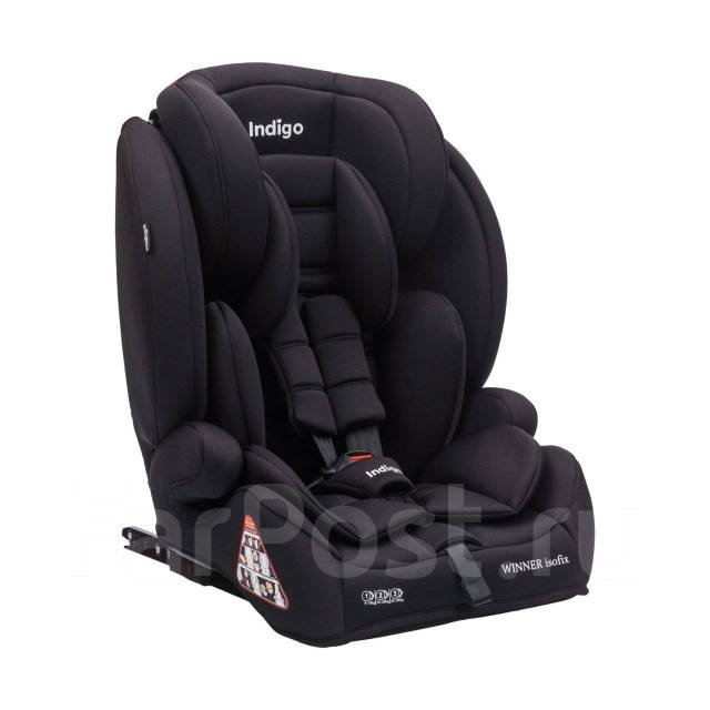 Автокресло Indigo Winner Isofix (9-36 кг) черный, новый, под заказ ...