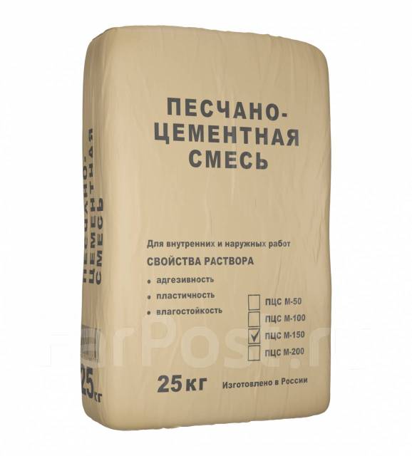 ЦПС (Цементно-песчаная смесь) М-300, 25кг, в наличии. Цена: 276₽ в ...