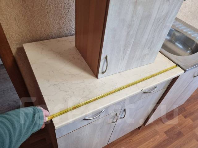 Кухня прямая 140 см, модульная, светлое дерево, бежевый, 140,0 см, 60,0 ...
