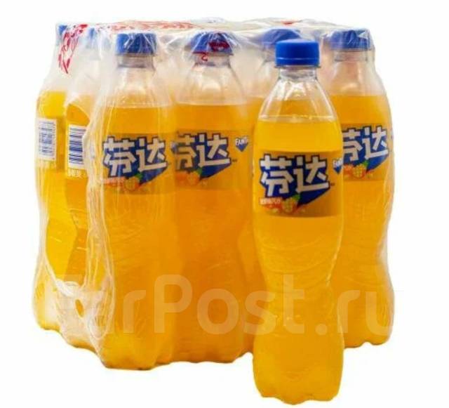 Fanta Яблоко (Фанта) 0,5л. ПЭТ Китай ОПТ Честный знак Рус этикетка, в ...