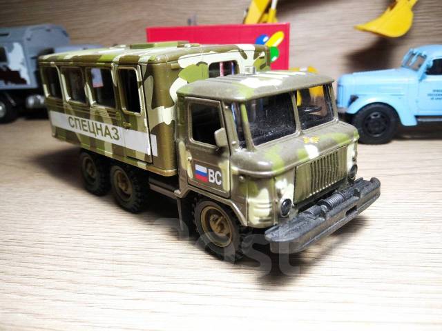 Масштабная модель автомобиля СССР - ГАЗ-66. Игрушка. 1:43, б/у, в ...