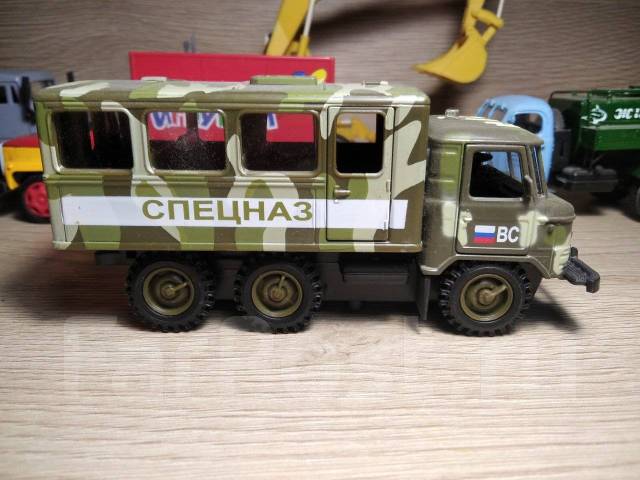 Масштабная модель автомобиля СССР - ГАЗ-66. Игрушка. 1:43, б/у, в ...