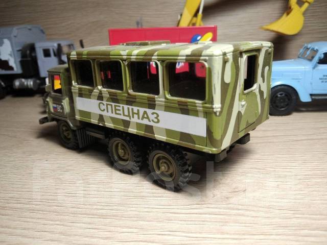 Масштабная модель автомобиля СССР - ГАЗ-66. Игрушка. 1:43, б/у, в ...