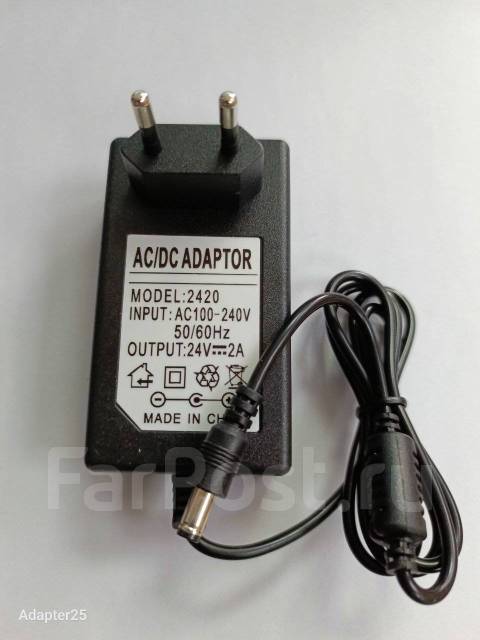 Блок питания, адаптер, зарядное устройство 24в 2а 24v 2a 2000ma 2000ма ...