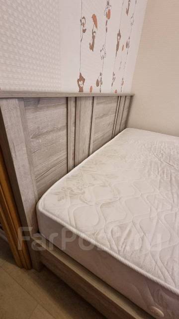 Кровать двуспальная с матрасом, лдсп, серый, 160,0 см, 50,0 см, 200,0 ...