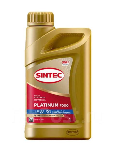Sintec Platinum 7000, 5W-30, SP, GF-6A, 1л, синтетическое, 1,00 л. SP ...