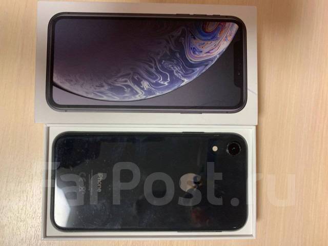 IPhone Xr, 128 гб, 6.10", моноблок, черный, б/у, в наличии. Цена: 12 ...