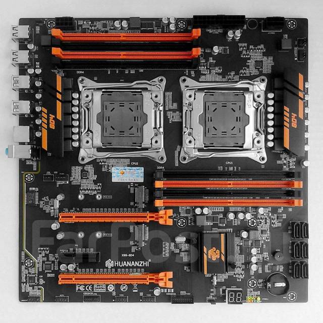 Материнская плата Huananzhi X99 двухпроцессорная Новая, LGA2011-3 ...