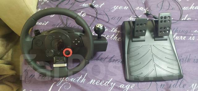 Продам игровой руль Logitech DFGT, б/у, в наличии. Цена: 5 000₽ во ...