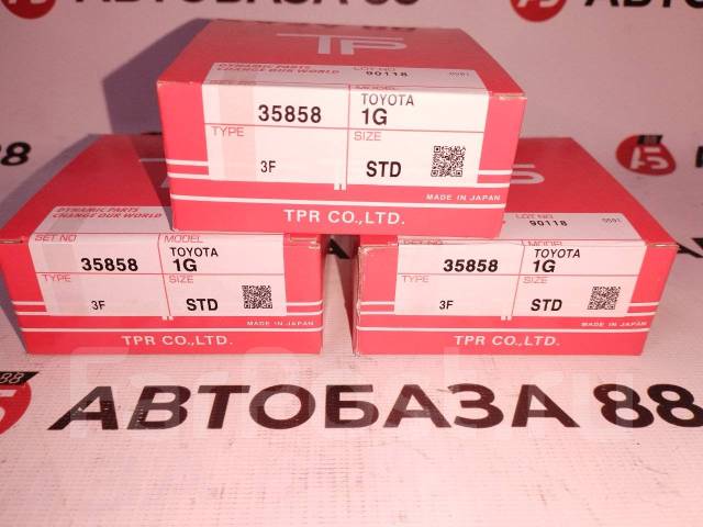 Кольца поршневые 35858 TP STD Toyota 1G-FE 1G-E купить во Владивостоке ...