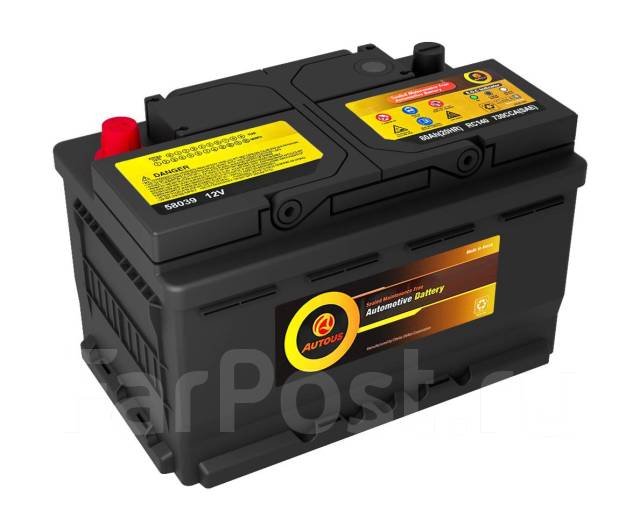 Новый аккумулятор AutoUs 58039 | 58014|59096|58020|58000, кальциевый ...