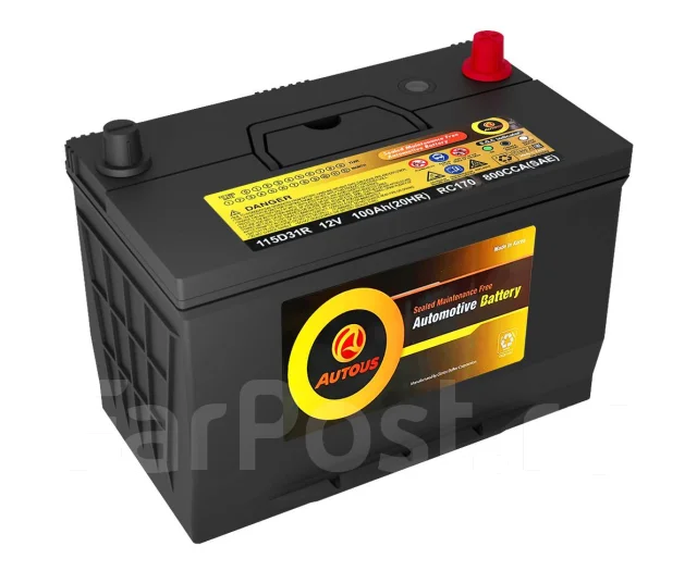 Новый аккумулятор AutoUs 115D31R | 95D31|105D31|110D31|125D31 ...