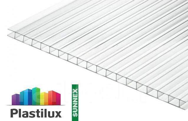 Сотовый поликарбонат прозрачный 4 мм Sunnex (Plastilux), новый, в ...