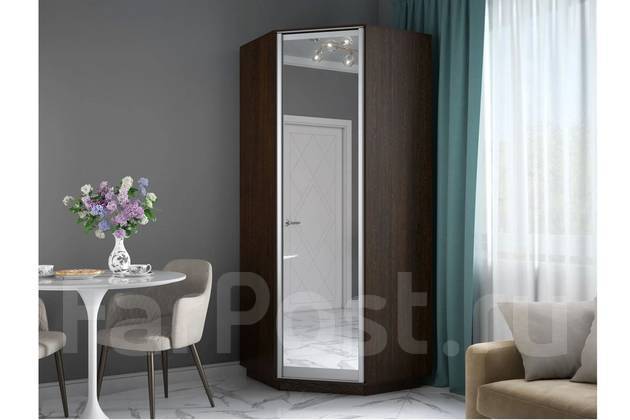 Угловой шкаф 900*900 Венге, тёмное дерево, новый, в наличии. Цена: 24 ...