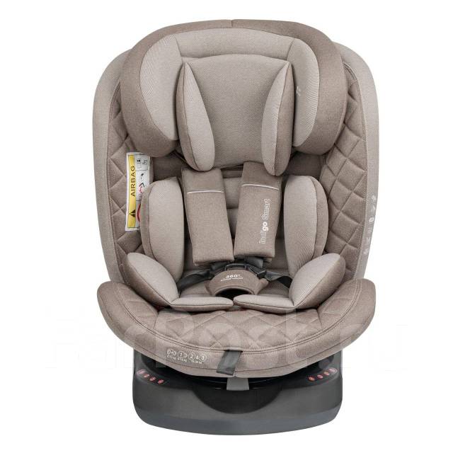 Автокресло Indigo Smart Isofix 0+1+2+3 (0-36 кг) Бежевый/коричневый ...