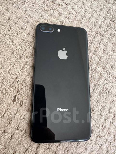 Айфон, Apple iPhone 8 Plus, 256 гб, 5.50", моноблок, черный, 3G, 4G LTE ...