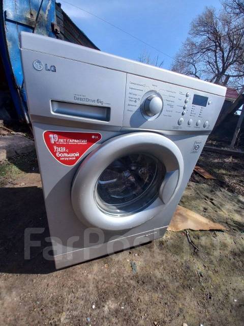 Стиральная машина LG 6 кг, LG, 6,0 кг, б/у, в наличии. Цена: 9 500₽ в ...