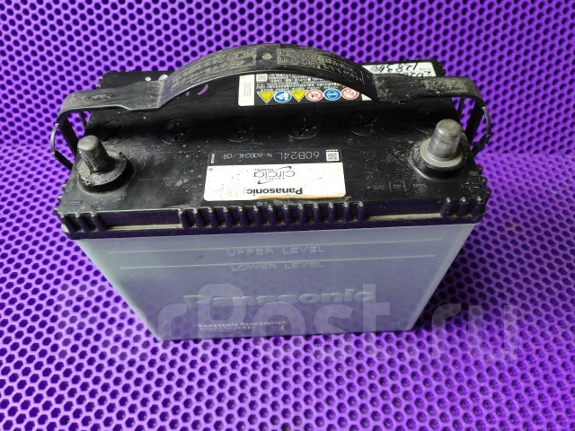 Аккумулятор Япония Panasonic 60B24L, кальциевый, обратная (левое), 55 А ...