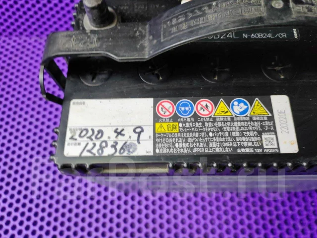 Аккумулятор Япония Panasonic 60B24L, кальциевый, обратная (левое), 55 А ...