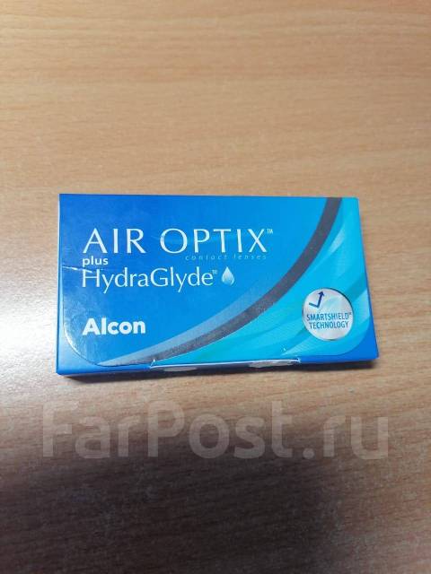 Контактные линзы Air Optix plus HudraGlyde Alcon -2,5, новый, в наличии ...