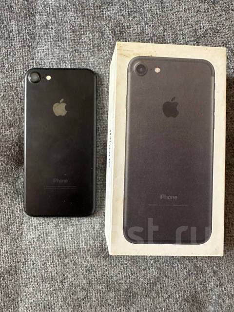 IPhone 7, 128 гб, 4.70", моноблок, черный, 4G LTE, NFC, б/у, в наличии ...