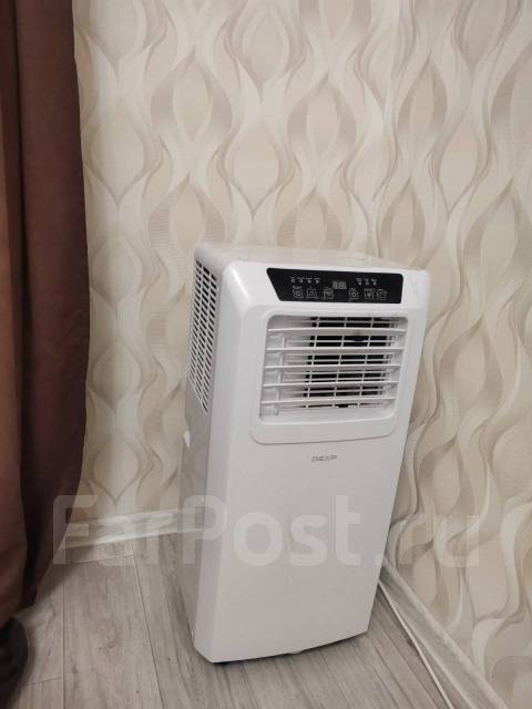 Кондиционер Мобильный (дефект) видео работы внутри, Dexp, On-Off, моноблок, 15 м², б/у, в ...
