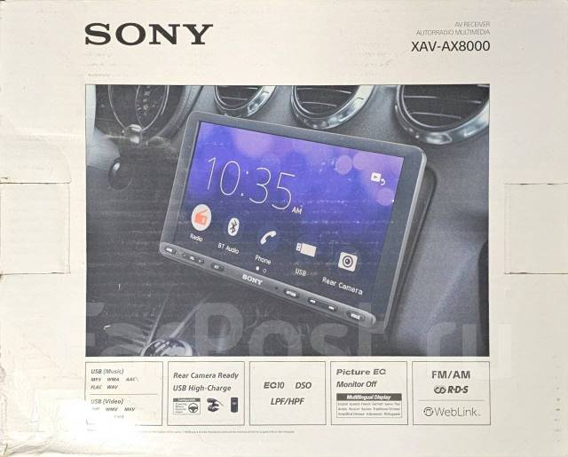 Магнитола Sony XAV-AX8000, 1 DIN — 178x50 мм, б/у, в наличии. Цена: 15 ...