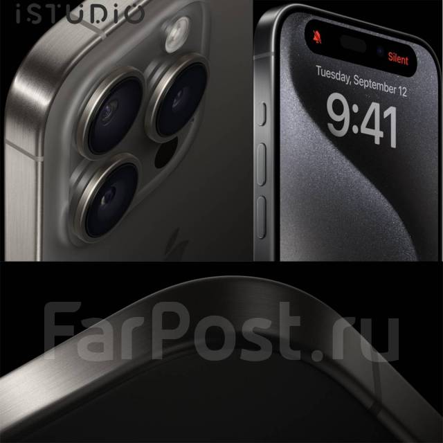 Apple iPhone 15 Pro 128GB Black Titanium, 6.70", моноблок, черный, 3G ...
