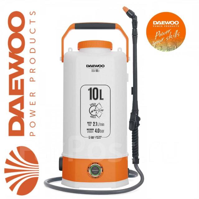 Опрыскиватель аккумуляторный Daewoo DSA 10Li (10 л. 4 Бар. Li-ion ...