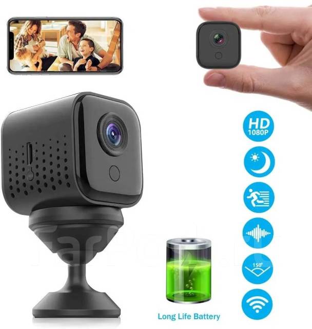 Мини WiFi камера видеонаблюдения А11 с аккумулятором 1080P HD, новый, в ...