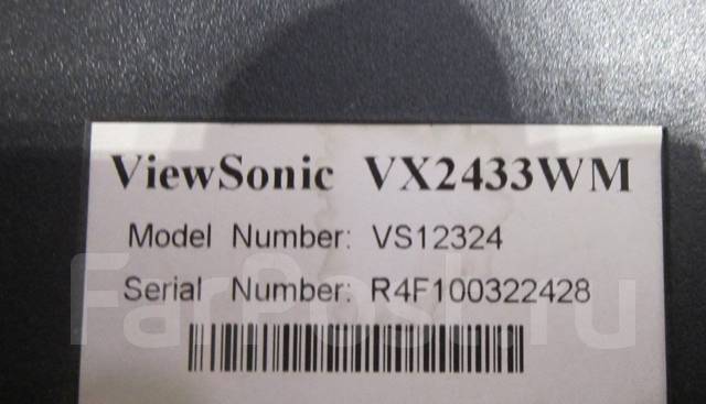 Монитор Viewsonic VX2433WM HDMI, DVI, VGA, Full HD, мультимедиа, ЖК ...