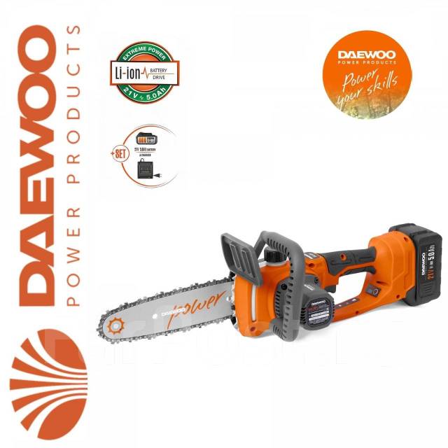 Пила цепная аккумуляторная Daewoo DACS 2021Li SET (20 cm. ), новый, в ...