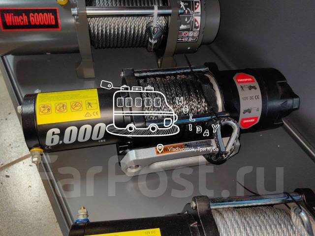 Лебедка Electric Winch 12v 6000 LBS. трос кевлар купить во Владивостоке ...