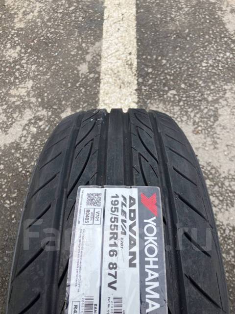 Yokohama Advan Fleva V701, 195/55 R16, 16", 1 шт, 195 мм, 55 %, радиальный, летние, без шипов ...