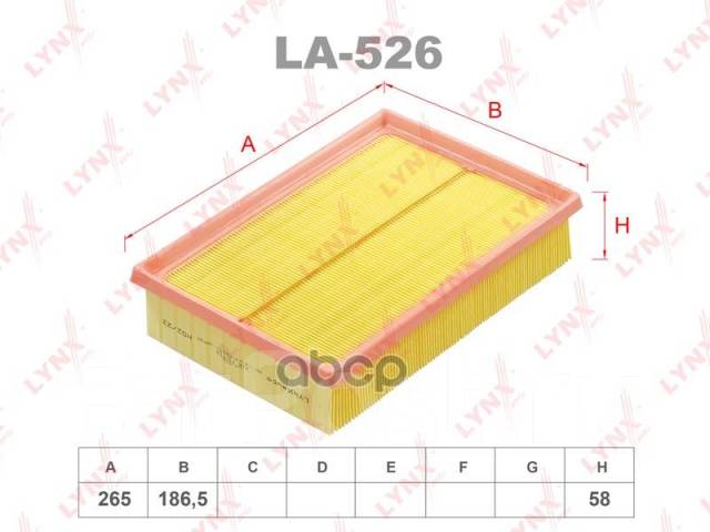 Фильтр Воздушный Lexus Rx450 15- / Lfa 10-12 LYNXauto арт. LA526 купить ...