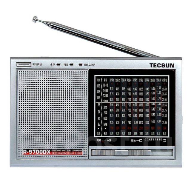 Радиоприемник Tecsun R9700DX серый, новый, в наличии. Цена: 6 400₽ во ...