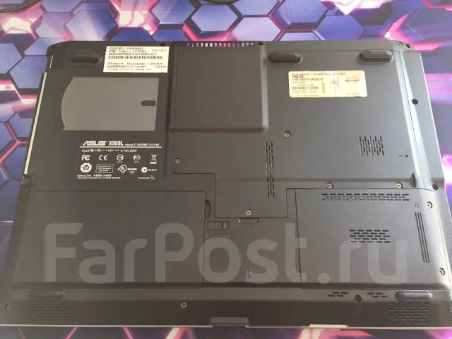 Ноутбук Asus X50SL (на запчасти), 15.4", 2048 мб, 1,5 ГГц, WiFi, б/у, в ...