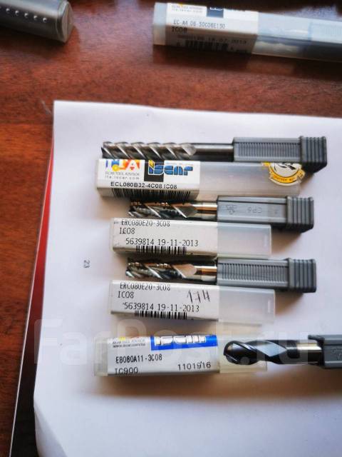 Фрезы sandvik, iskar, walter, концевые и сферические, сверла, новый, в ...