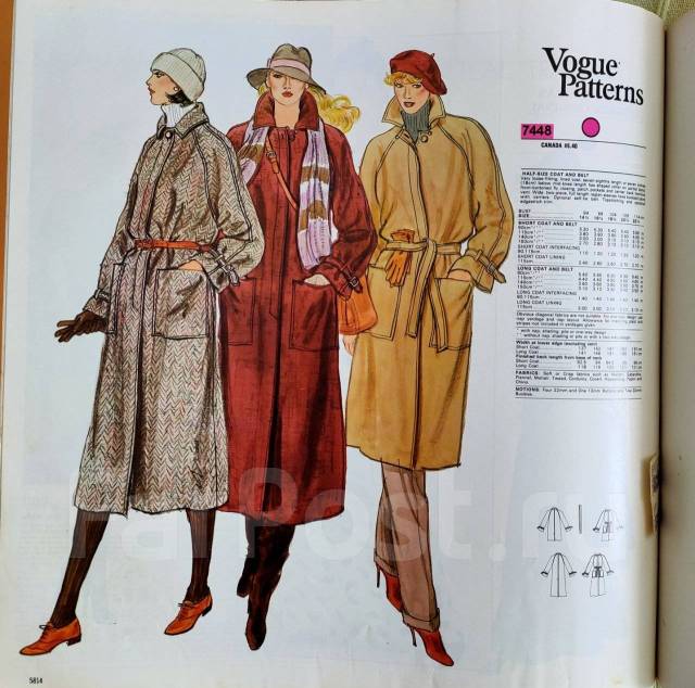 Каталог моделей "Vogue Patterns" 1981 год, б/у, в наличии. Цена: 250₽ во Владивостоке